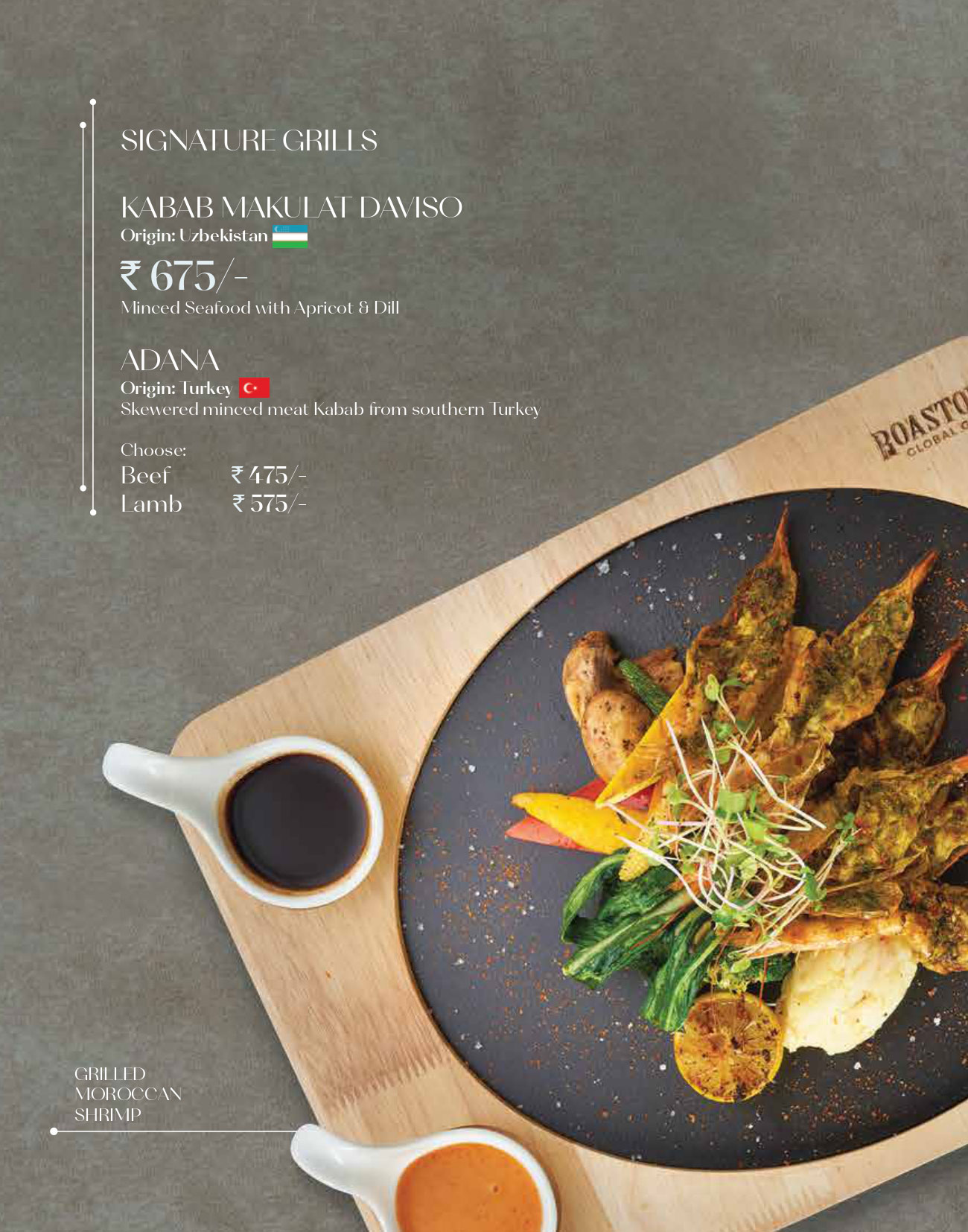 Roastown Global Grill | Menu