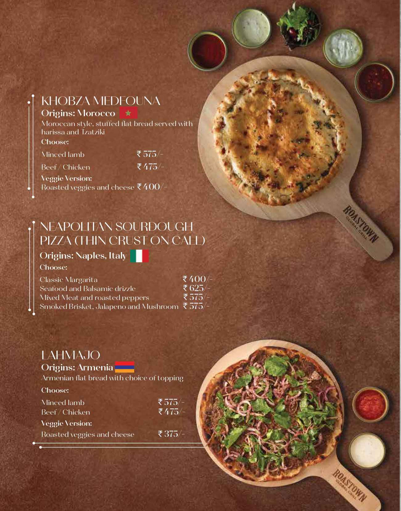 Roastown Global Grill | Menu