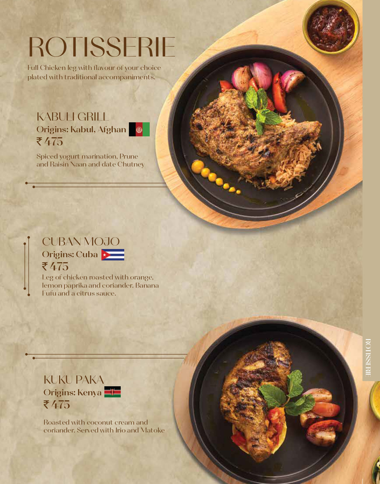 Roastown Global Grill | Menu